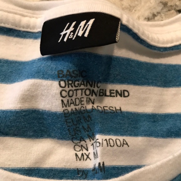 H&M | Shirts | Hm Mens Striped Tee | Poshmark